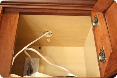 How to install plug in cabinet lighting | Thrifty Decor Chick | Thrifty ...